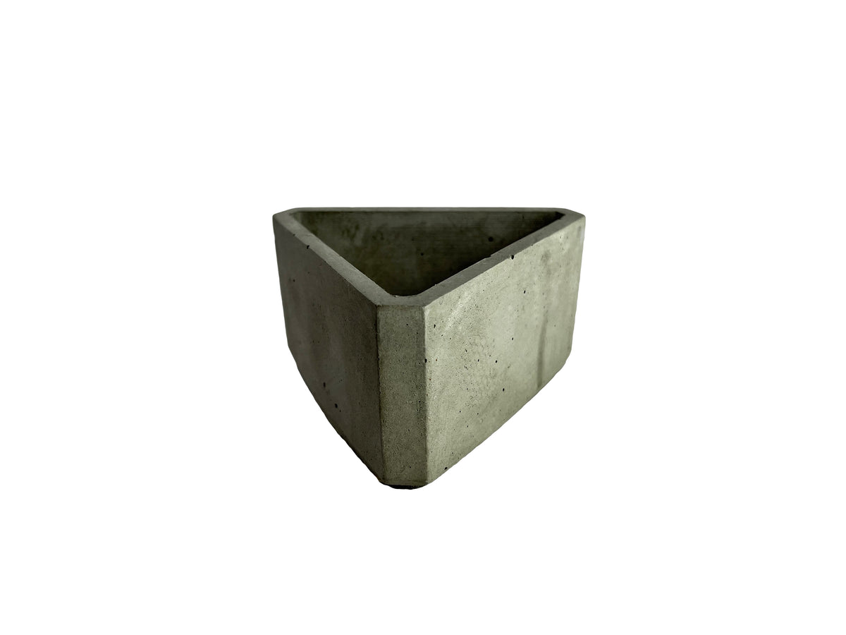 Triangular Concrete Planter – Flower Plus